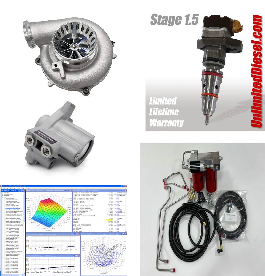 1994.5-1995 7.3L Powerstroke Performance Package, Drop-In Turbo Packag ...