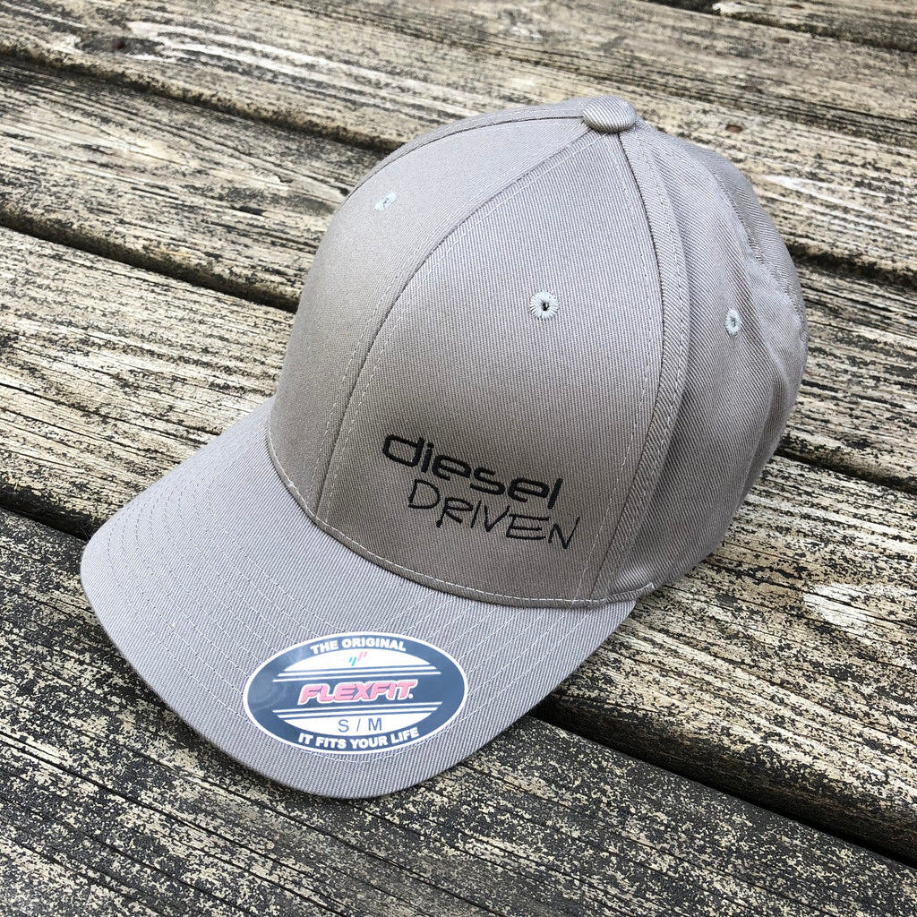 DIESEL DRIVEN LIGHT GRAY FLEXFIT LOGO HAT – Unlimited Diesel Performance